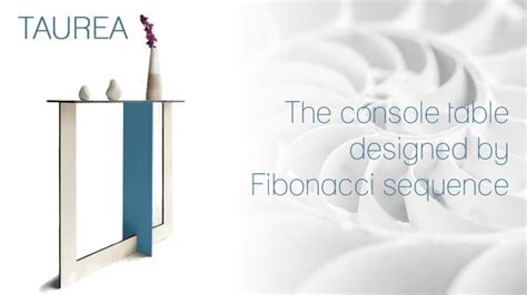 elegant fibonacci console table a unique design by alessio rocchi