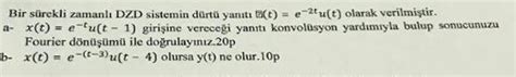 the impulse response of a continuous time system is