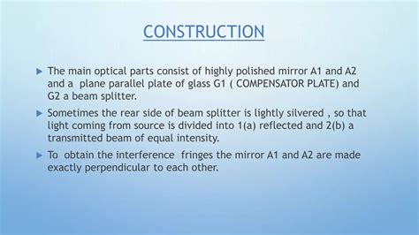 Michelson Interferometer Pptx