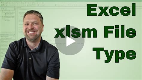 excel saving a macro enabled workbook youtube