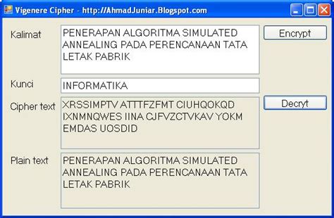 Contoh Program Vigenere Cipher Energyvideo