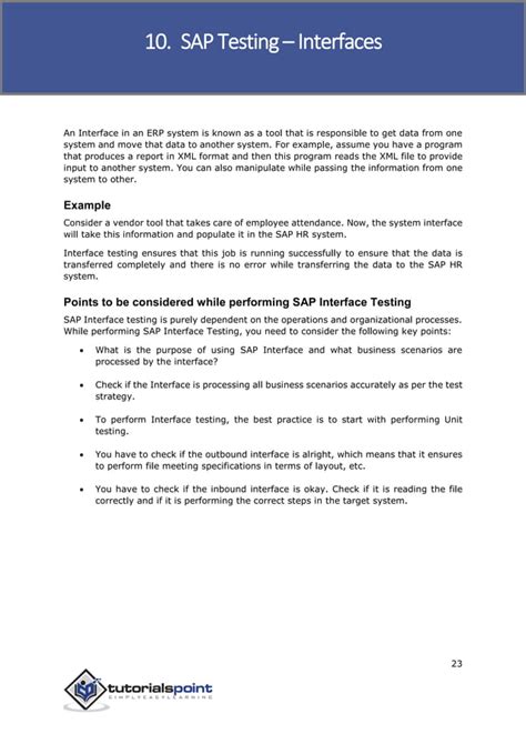 Sap Testing Tutorial PDF