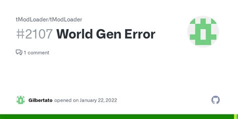 world gen error · issue 2107 · tmodloader tmodloader · github