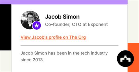 Jacob Simon Co Founder Cto At Exponent The Org