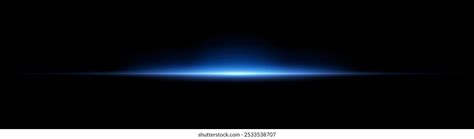 Blue Special Effect Horizontal Line Light Stock Vector Royalty Free