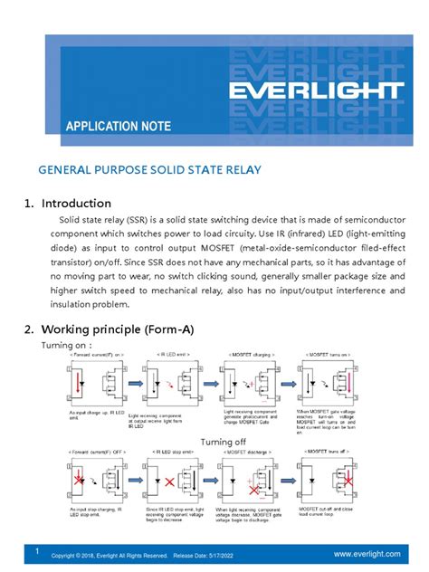 general purpose solid state relay application note en ver1 0 pdf mosfet light emitting diode