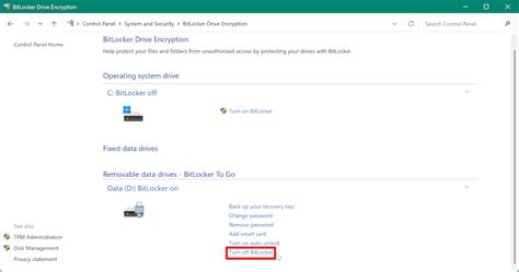 Methods To Remove Bitlocker Password For Usb Drive