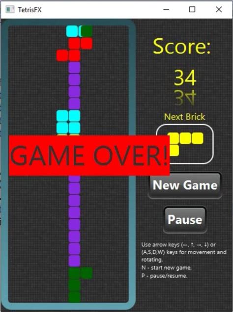 Github 9nineliefinal Project Pbo A Tetris Game