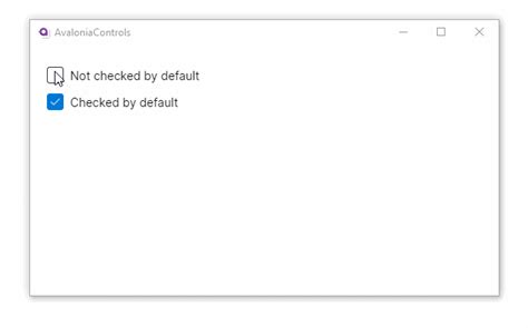 checkbox 复选框 avalonia docs