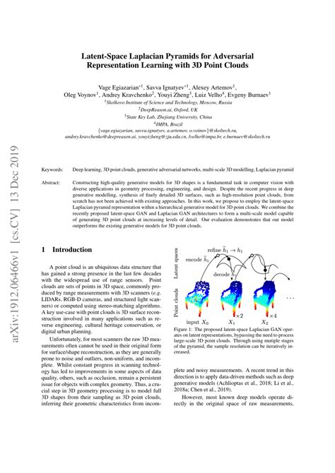 Pdf Latent Space Laplacian Pyramids For Adversarial Representation