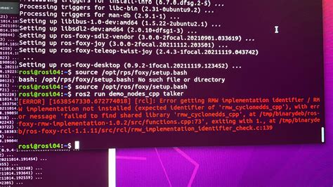Hey Guys Do You Know Why This Is Happening I Tried Installing Foxy And Ran It But It Keeps