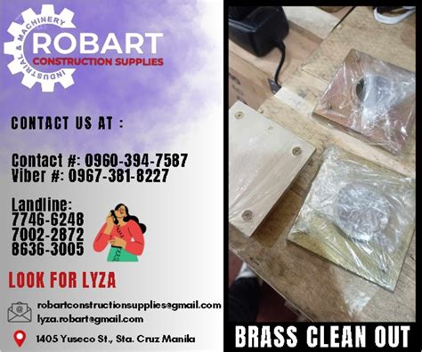 Brass Square Cleanout Commercial And Industrial Construction Tools