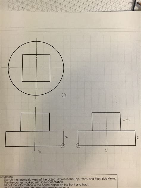 Solved Sketch The Isometric View Of The Object Draw In The Chegg