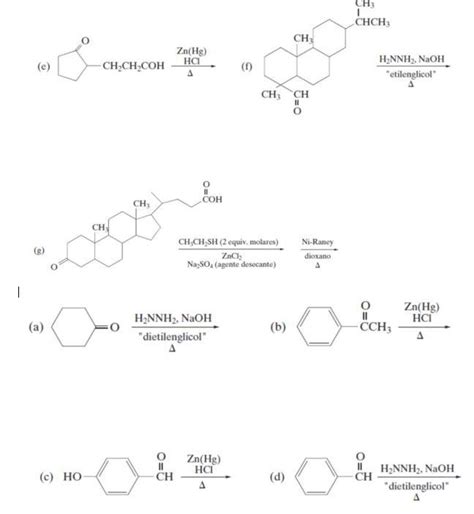 Solved CH3 CHCH CH: (e) -CH-CH-COH Zn(Hg) На A (1) HANNH, | Chegg.com