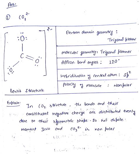 Molecular And Electron Domain Geometry