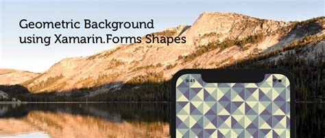 create a colorful geometric background using xamarin forms shapes