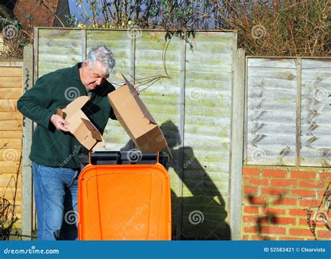 Man Recycling Trash Or Rubbish In Bins Royalty Free Stock Photo CartoonDealer Com 52583421