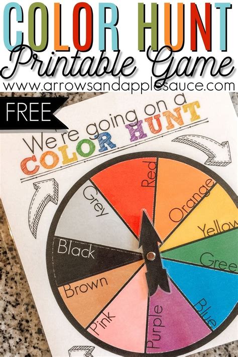 Color Activities Free Color Hunt Game For Preschoolers