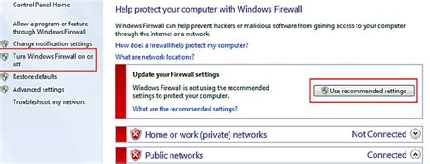 Using The Windows 7 Firewall