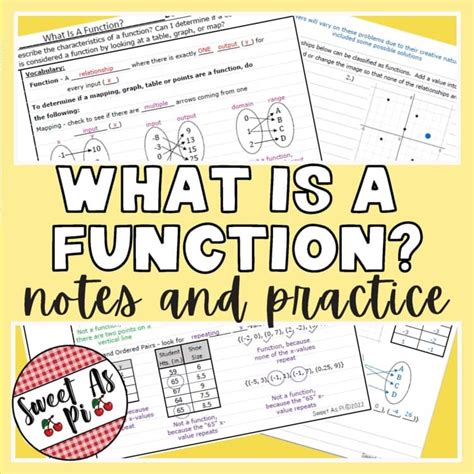 Identifying Properties Of Functions Guided Notes And Practice By