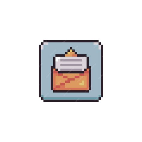 Premium Vector Pixel Art Message Icon Asset