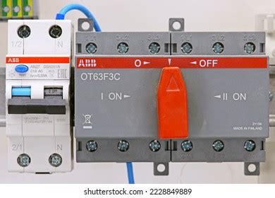 Automatic Current Switches Protect Electrical Wires Stock Photo Shutterstock