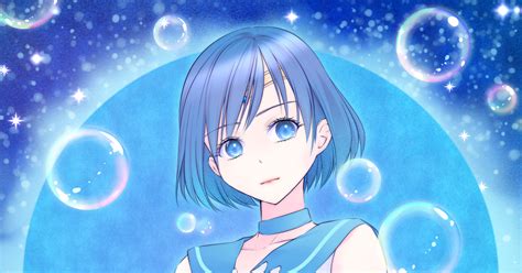 Girl Sailormoon Sailor Mercury 水星 Pixiv