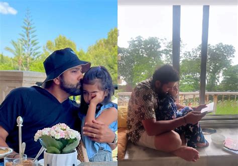 In Pictures Rohit Sharma Shares Endearing Photos With Daughter