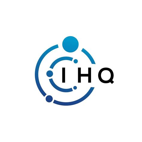 Iho Letter Technology Logo Design On White Background Iho Creative