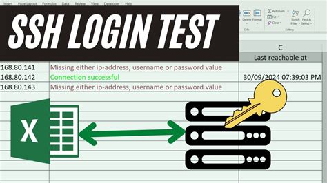 how to test ssh login using excel vba build you own ping tester 12