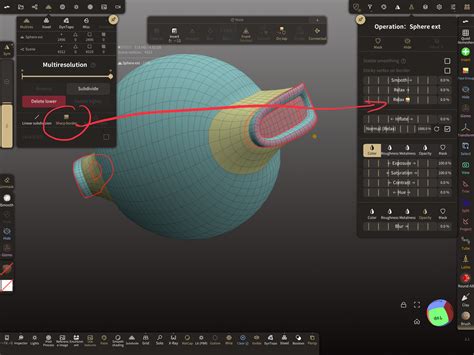 Sharp Border For Operations Menu Facegroups If Possible Feature Request Nomad Sculpt