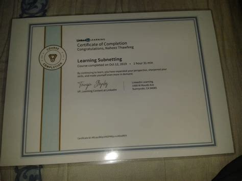 LinkedIn Certificate