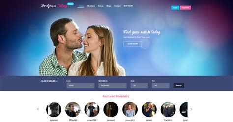 WordPress Dating Themes By WP Dating