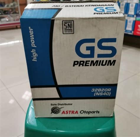 AKI BATERAI BASAH GS ASTRA PREMIUM NS40 32B20R UNTUK MOBIL XENIA AVANZA TERIOS RUSH DAN GENSET