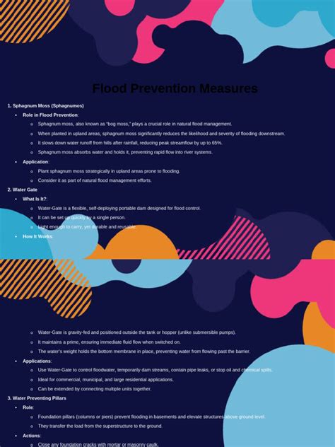 Flood Prevention Measures Part 1 Pdf Flood Pump