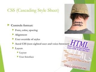 Ppt On Html And C PPT Web Design And HTML Internet