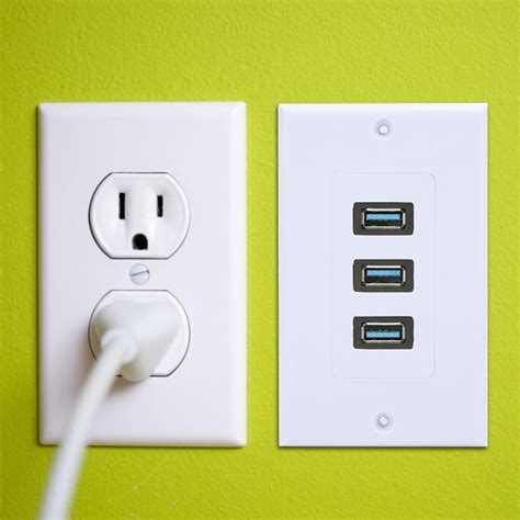 Usb Plate Panel Port Usb Usb Wall Panel Wall Vicedeal