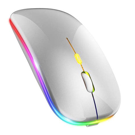 Dual Mode Bluetooth Rechargeable Optical Wireless Mouse Slient Backlight Mini Ultrathin Usb 2 4g