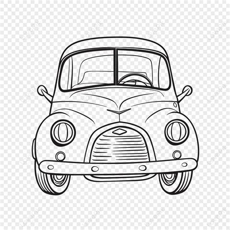Oldcar 자동차 색칠 페이지 개요 스케치 드로잉 벡터육상 차량후드 Png 일러스트 무료 다운로드 Lovepik