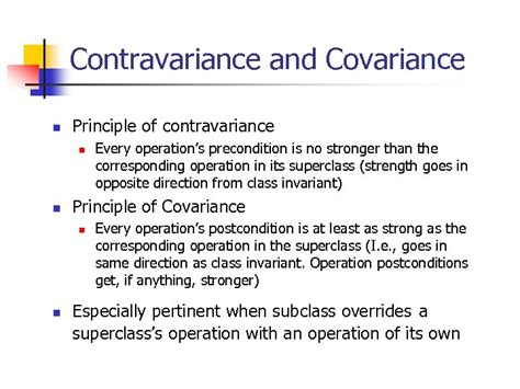 Type Conformance Contravariance Covariance Closed Behavior CSC