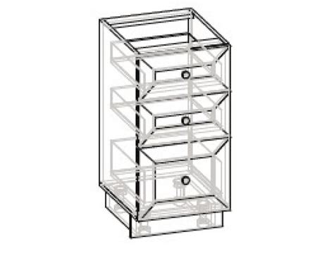 Кухонный модуль 40 низ ящики Гранд МДФ в Украине БЕСПЛАТНАЯ ДОСТАВКА