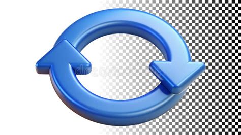 Blue Refresh Sync Icon Reload Update Circle Arrow Loop Recycle Png