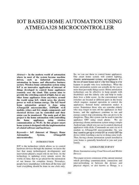 iot automation pdf home automation internet of things