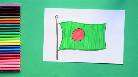 How To Draw The National Flag Of Bangladesh