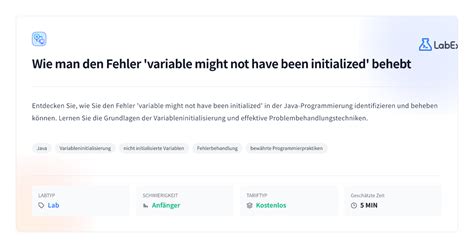 Wie Man Den Fehler Variable Might Not Have Been Initialized Behebt