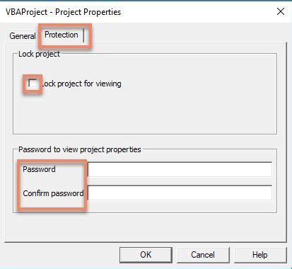 Dialog With Excel VBA And Macros Password Protection For Your Created Macros