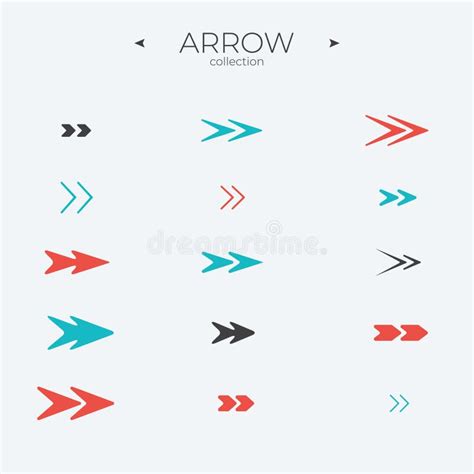 Line Arrow Icon Set Line Icons Collection Modern Vector Symbols