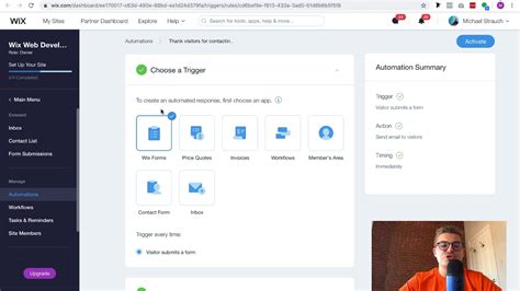 how to send a file after form submission in wix ascend by wix tutorial