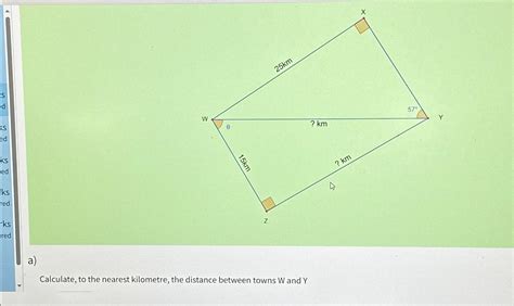 solved a calculate to the nearest kilometre the distance