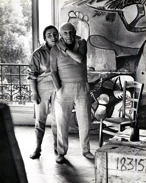 Robert Doisneau Pablo Picasso Francoise Gilot 1952 Gravure Artofit